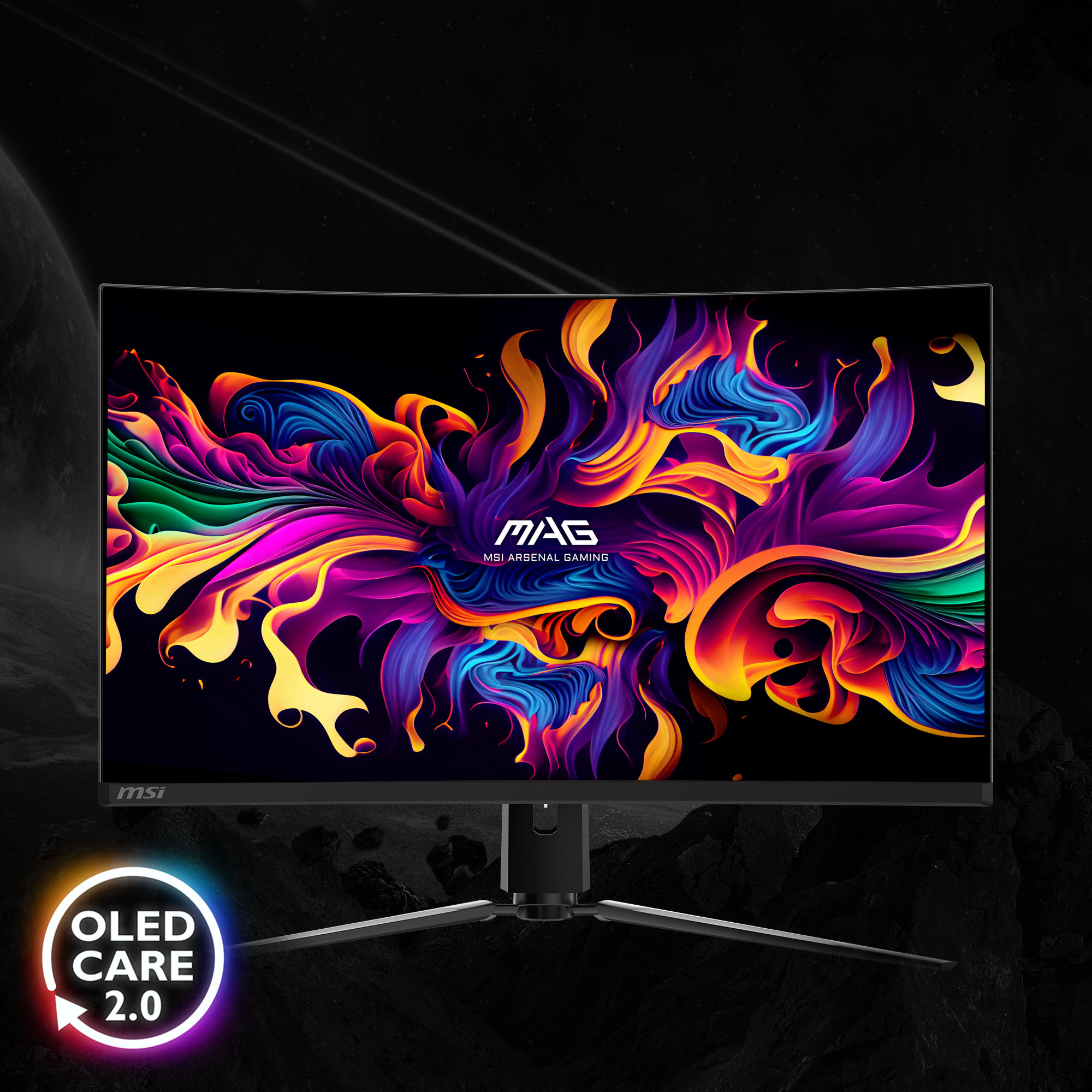MSI 32" 240 Hz OLED UHD Gaming Monitor Adaptive Sync MPG 321CURX QD-OLED - Newegg.com